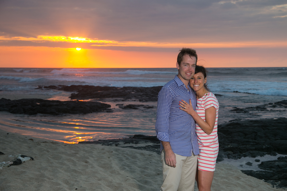 Hawaii Portrait Photographer: Surprise Proposal on the Beach